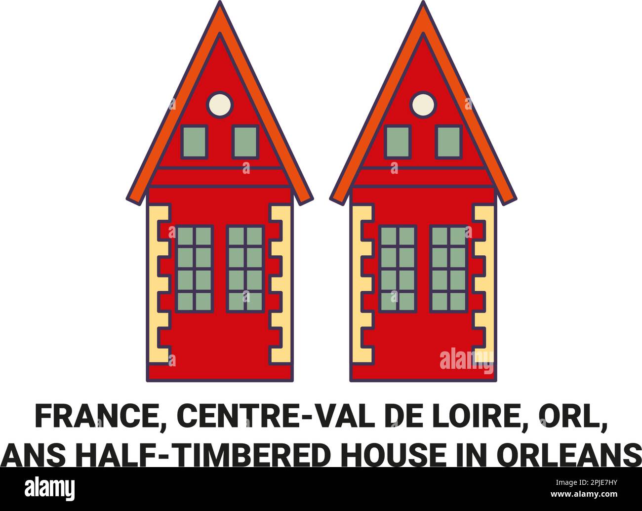 France, Centreval De Loire, Orl, Anshalftimbered House In Orleans ...