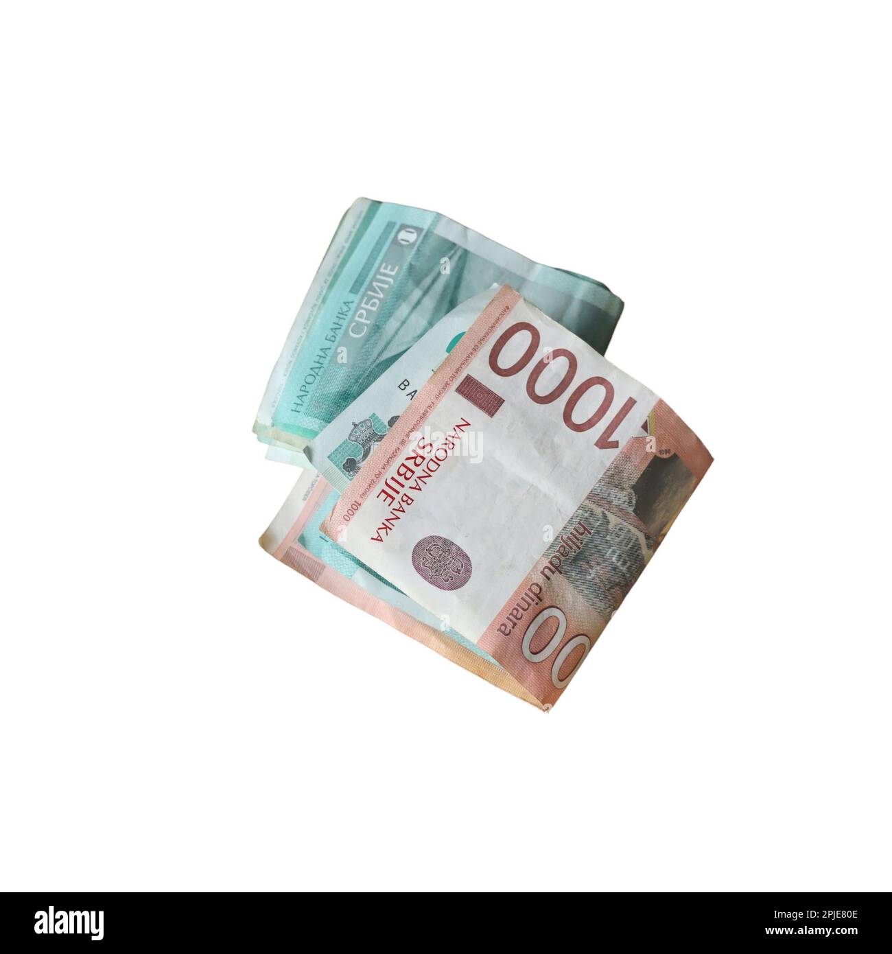 Serbian dinar isolated on white Stock Photo - Alamy