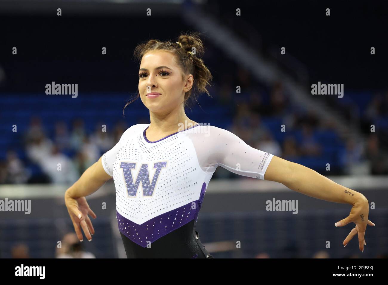 Los Angeles, CA. 1st Apr, 2023. Kennedi Davis (University of Washington ...