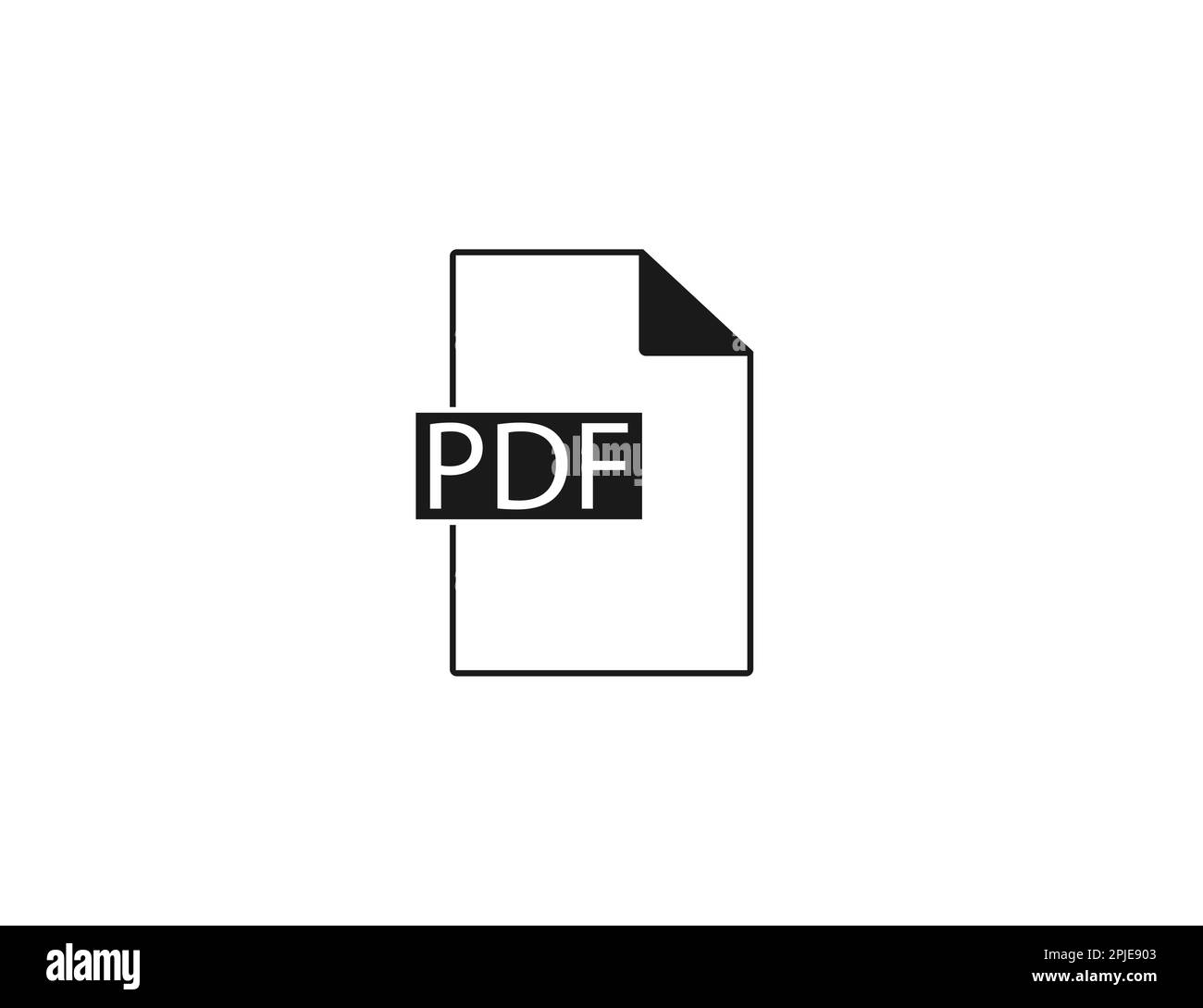 Document, pdf, format icon. Vector illustration Stock Vector Image ...