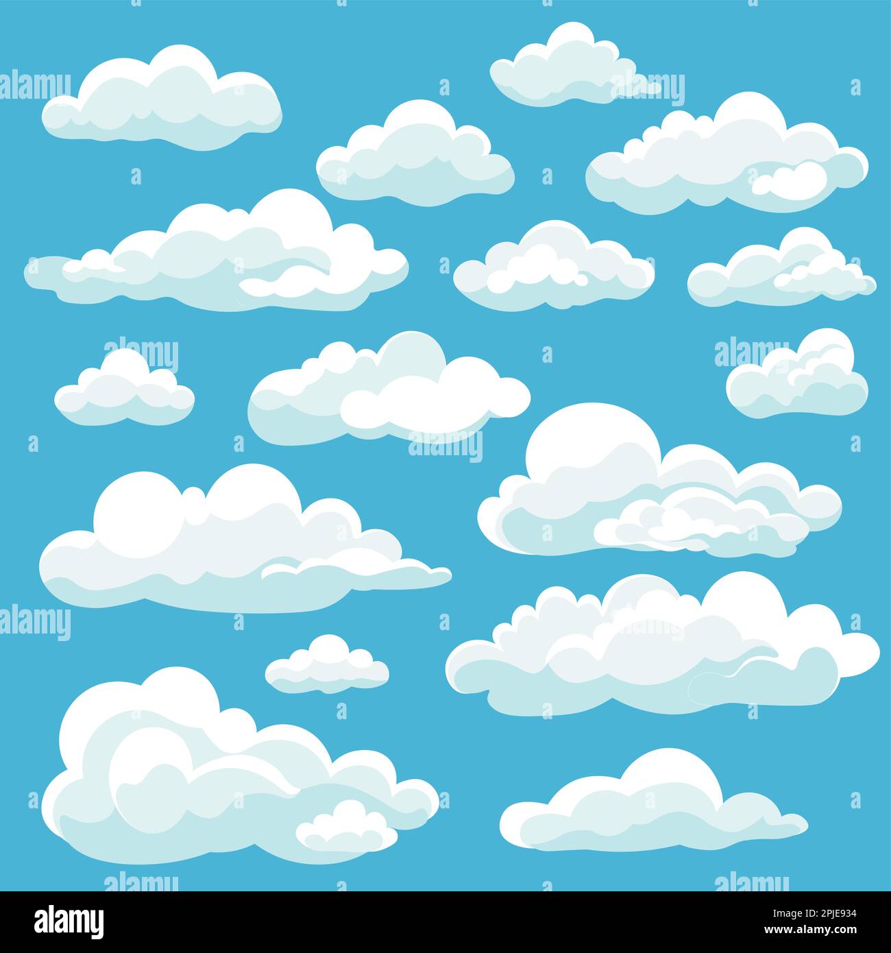 Cartoon cloud vector set. Blue sky with white clouds Stock Vector Image ... Cartoon cloud vector set. Blue sky with white clouds Stock Vector Image ...
