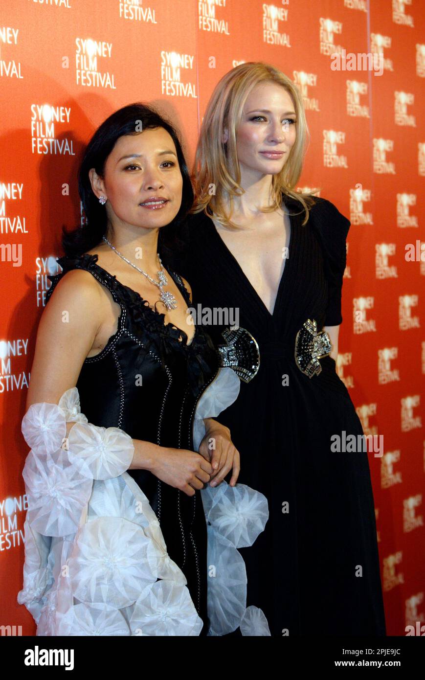 Joan Chen (left) and Cate Blanchett at the Sydney Film Festival opening ...