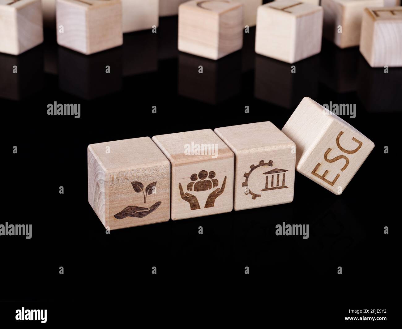 ESG symbols as a concept for solving environmental, social and ...