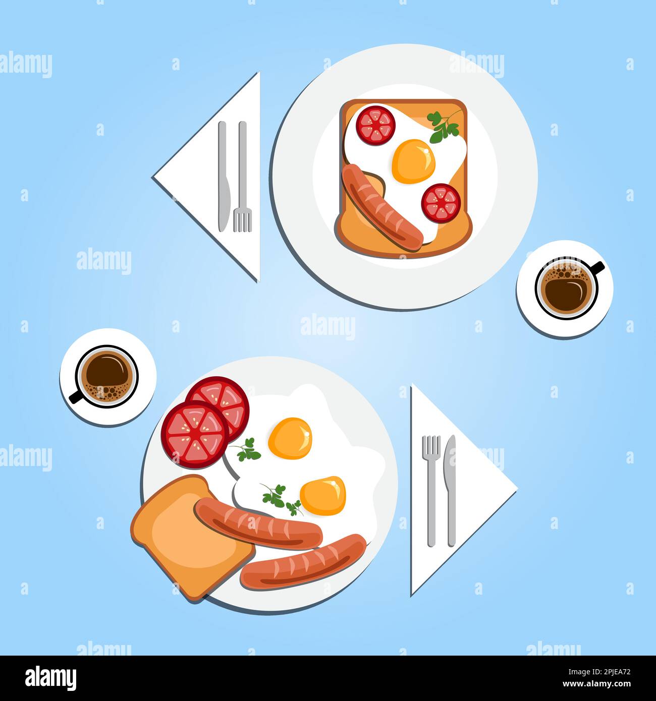 Cutlery menu illustration english Stock Vector Images - Alamy