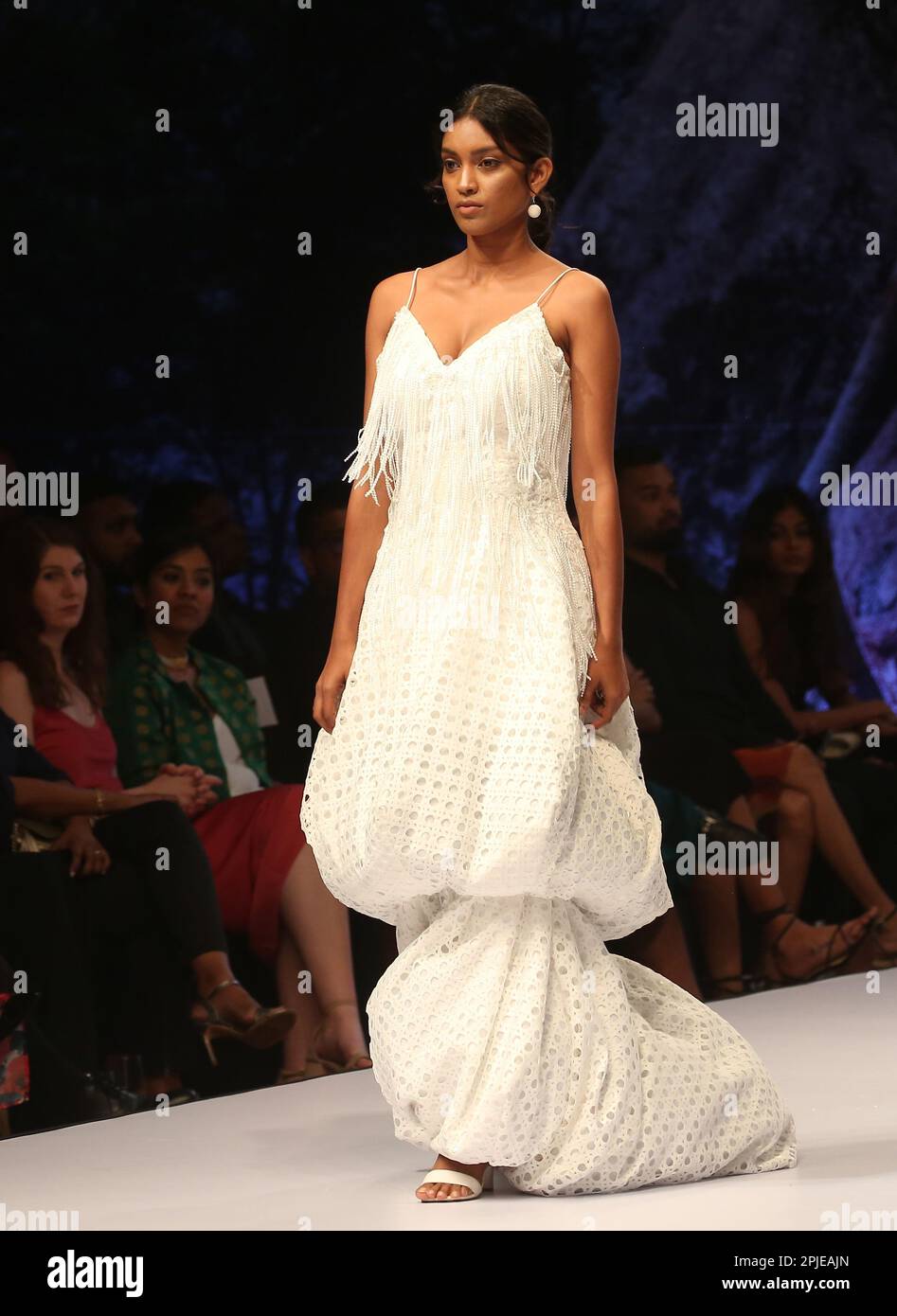 Colombo, Sri Lanka. 01st Apr, 2023. A model is presenting a Creation by ...