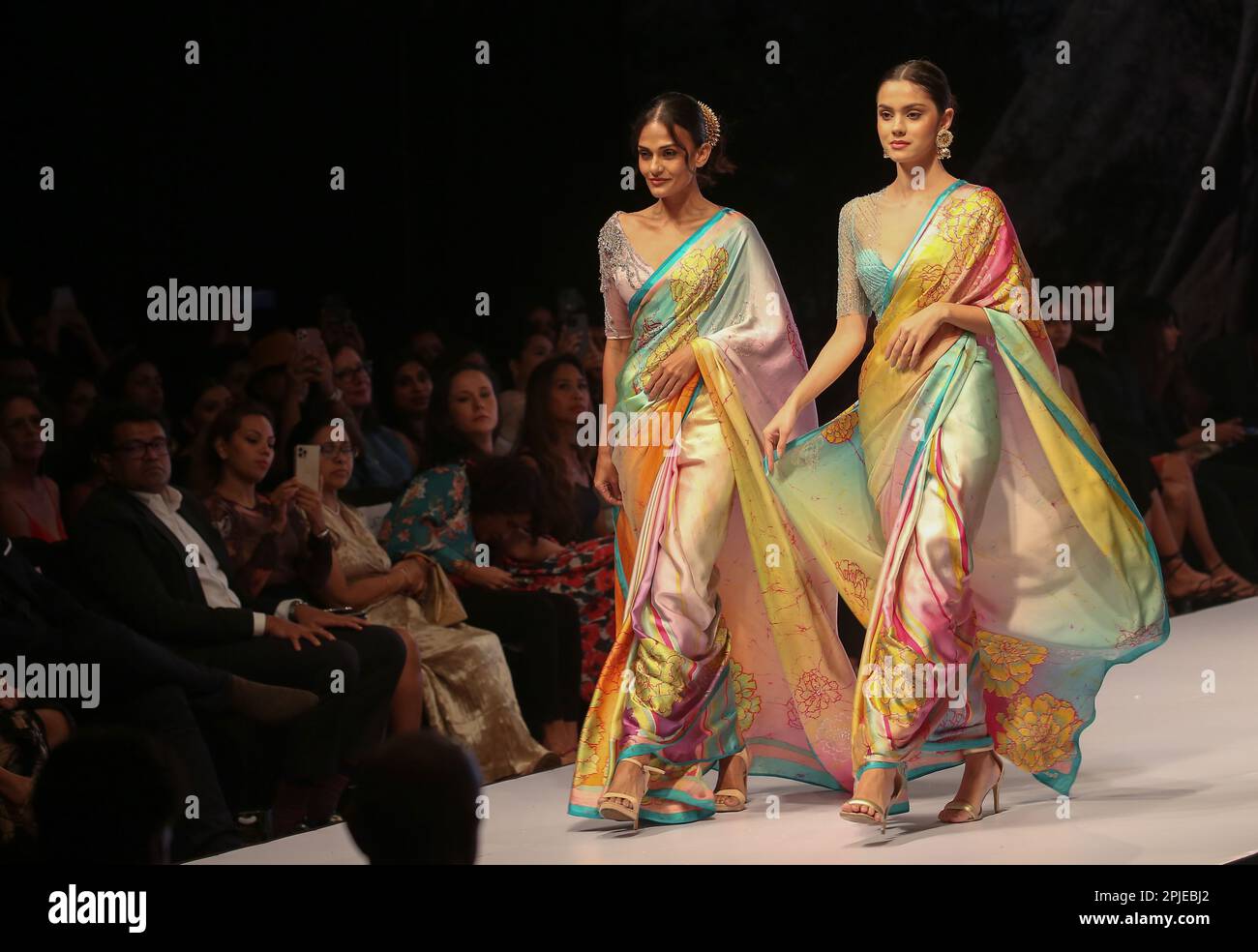 Colombo, Sri Lanka. 01st Apr, 2023. Models are presenting Creations by ...