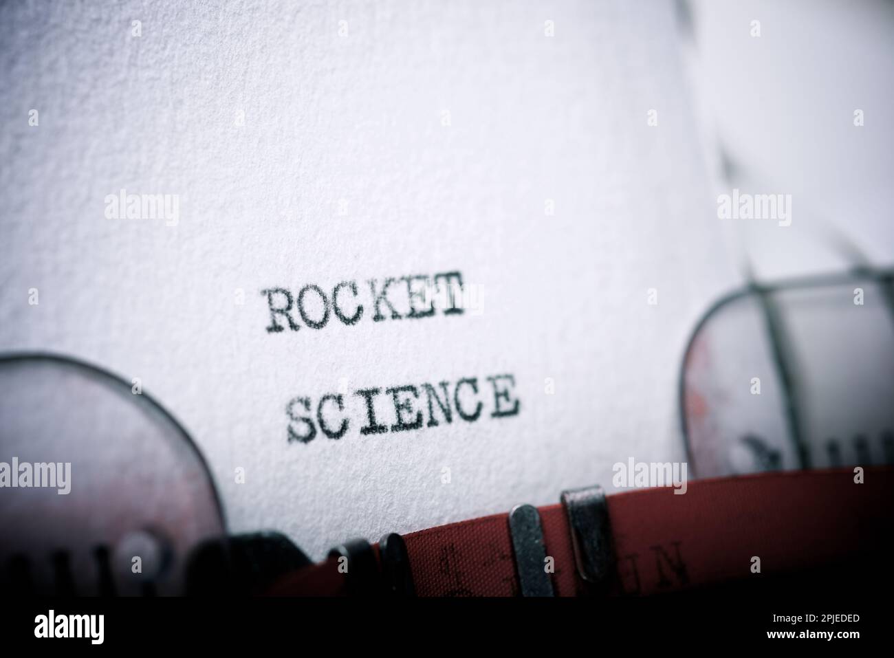 Rocket science text written with a typewriter Stock Photo - Alamy