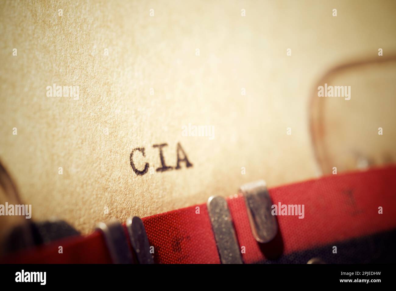Cia word written with a typewriter Stock Photo - Alamy