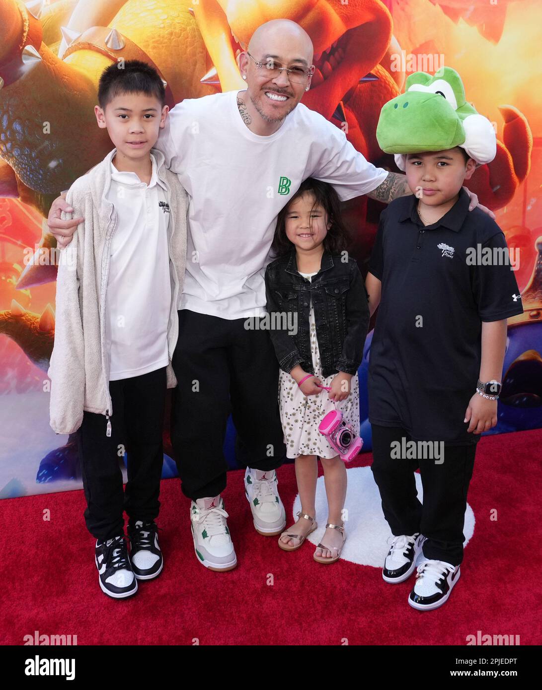 Los Angeles, USA. 01st Apr, 2023. Ben Baller and his kids arrives at ...