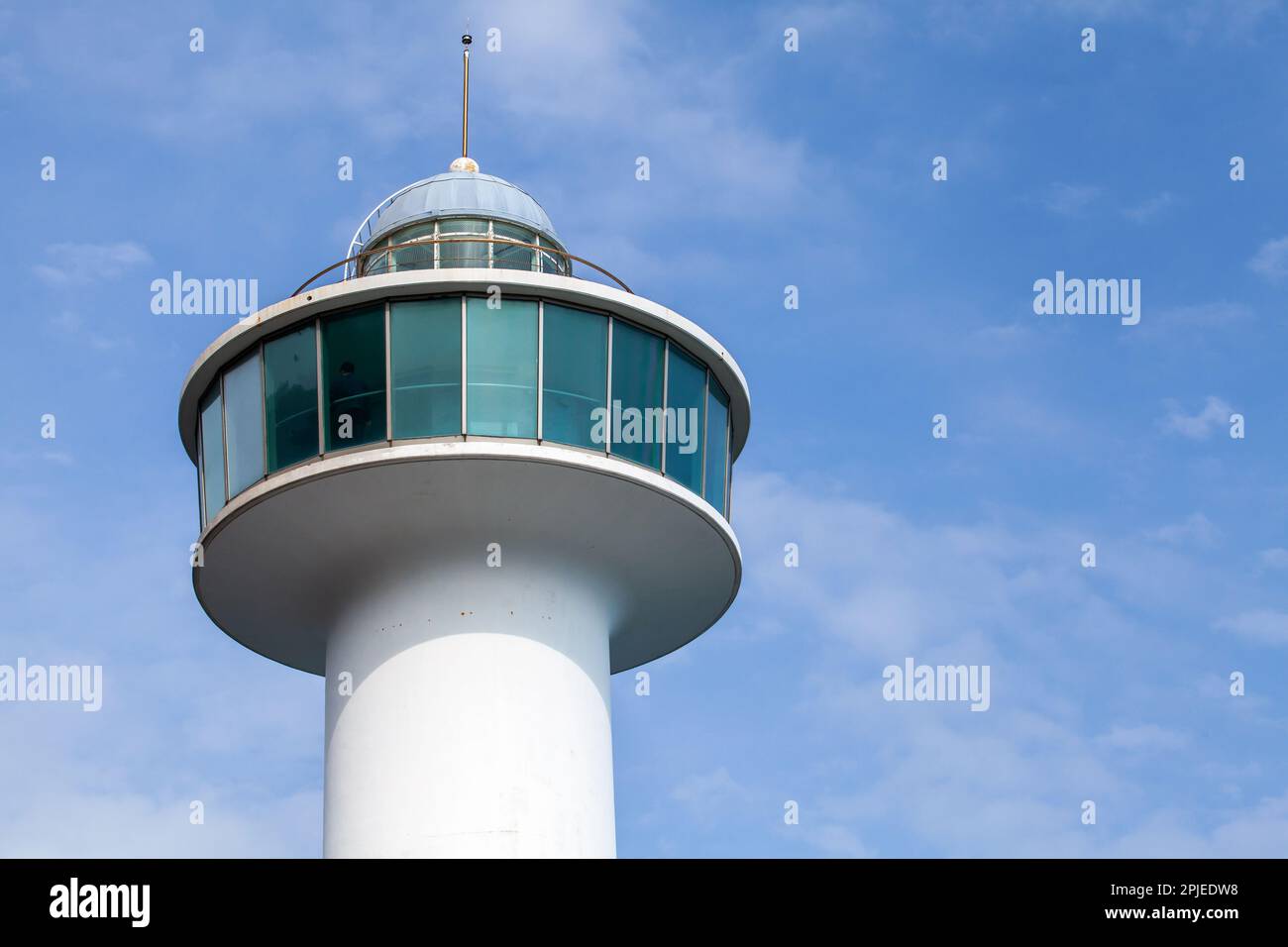 Top of the Yeongdo Lighthouse located at Taejongdae park of Busan city ...