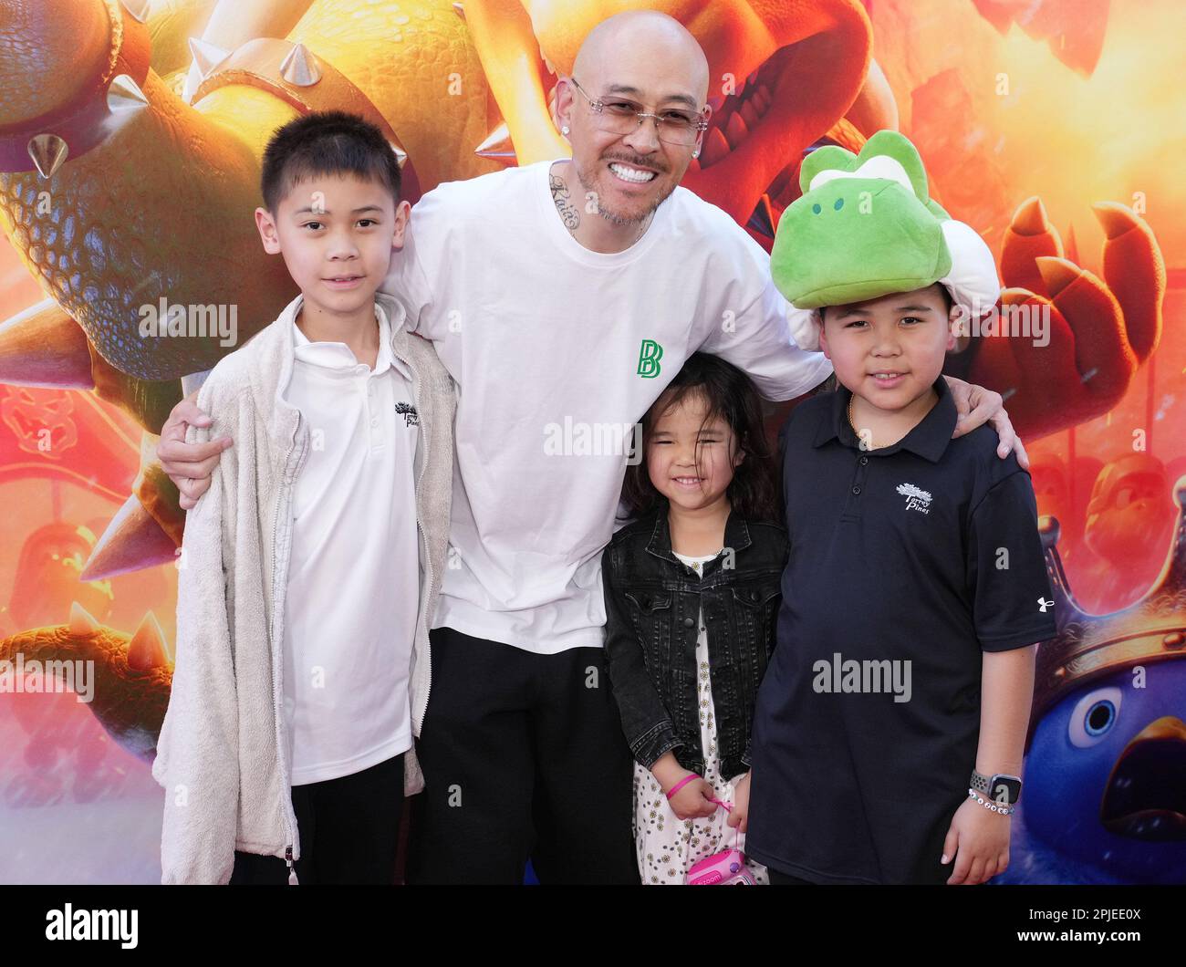 Los Angeles, USA. 01st Apr, 2023. Ben Baller and his kids arrives at ...