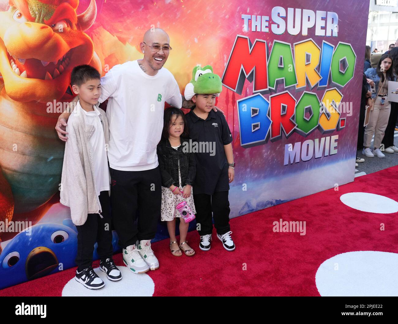 Los Angeles, USA. 01st Apr, 2023. Ben Baller and his kids arrives at ...