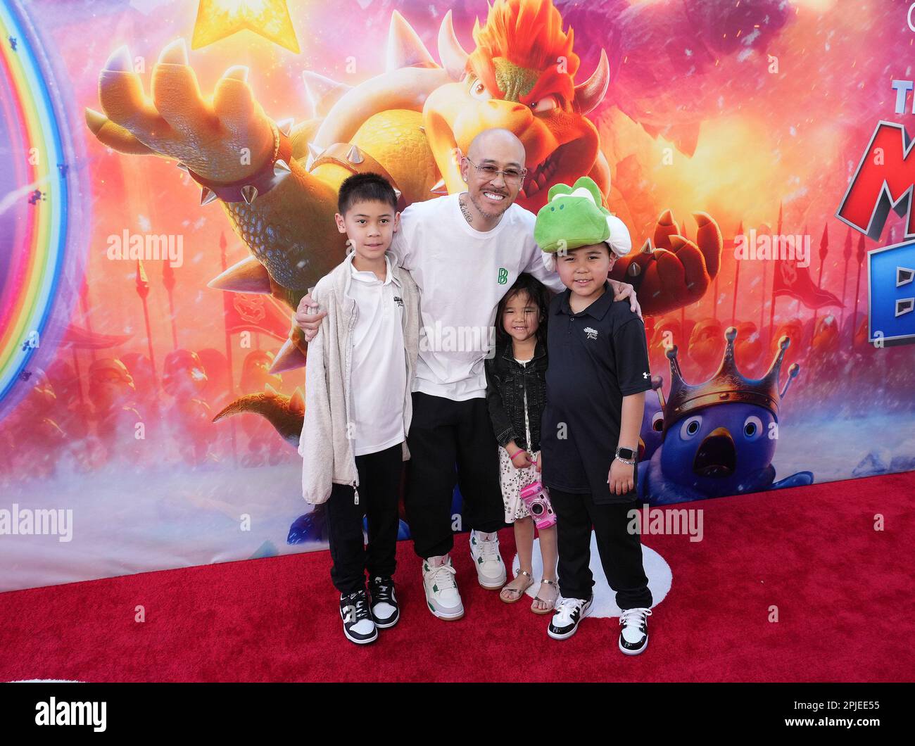 Los Angeles, USA. 01st Apr, 2023. Ben Baller and his kids arrives at ...