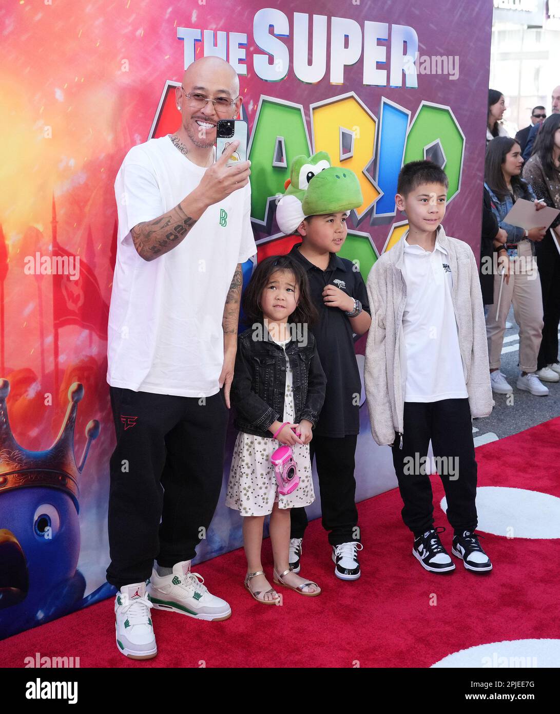 Los Angeles, USA. 01st Apr, 2023. Ben Baller and his kids arrives at ...
