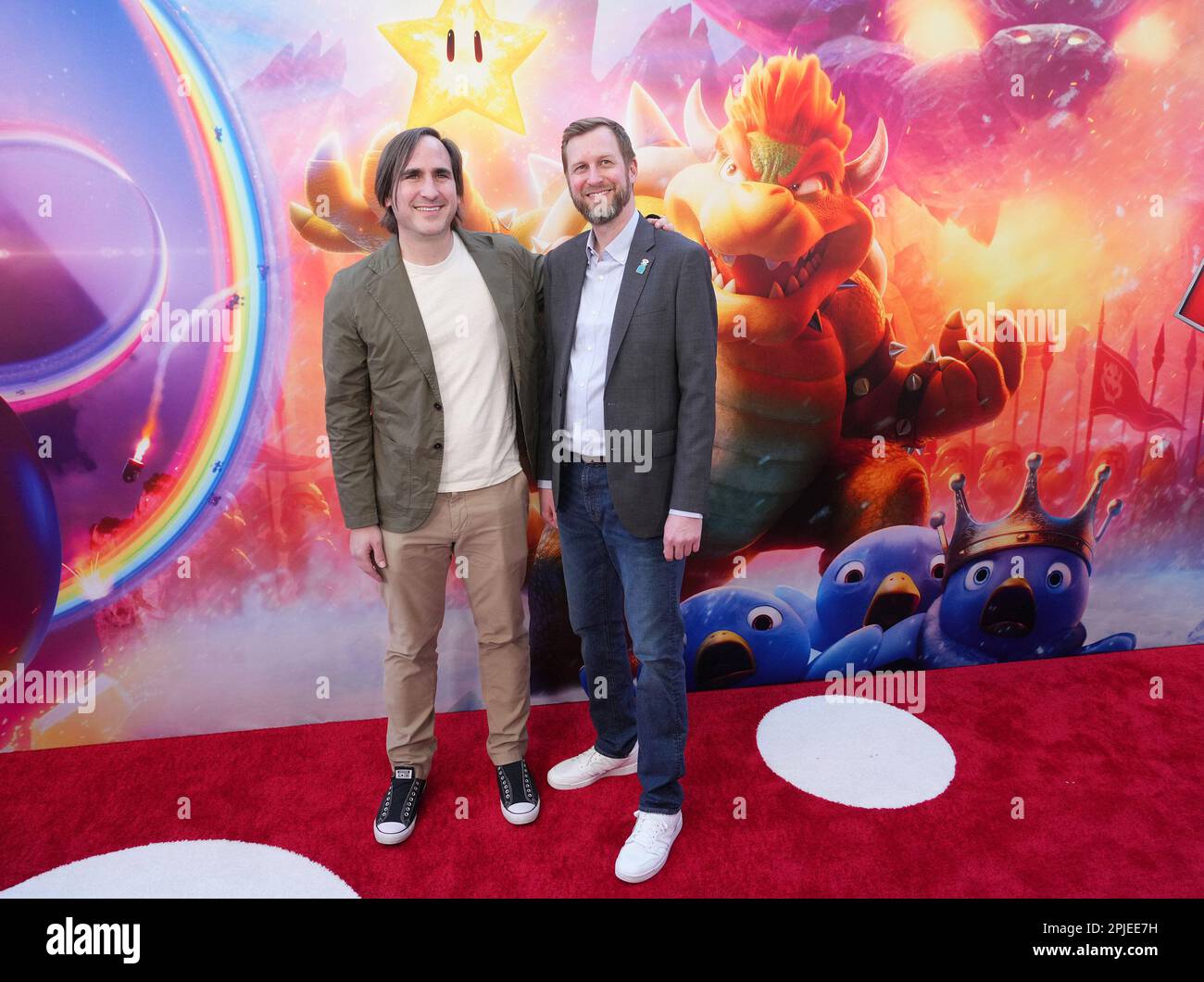Los Angeles, USA. 01st Apr, 2023. (L-R) Michael Jelenic and Aaron ...