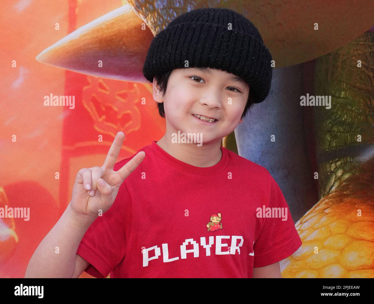 Los Angeles, USA. 01st Apr, 2023. Jonathan Le arrives at Universal Pictures' THE SUPER MARIO ...