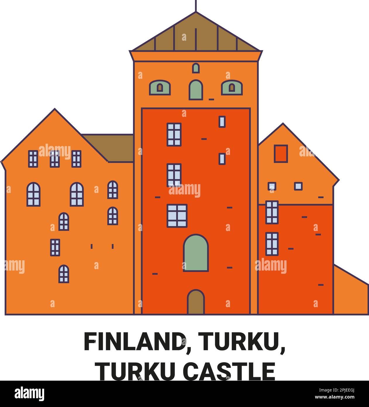 Turku castle fortification Stock Vector Images - Alamy