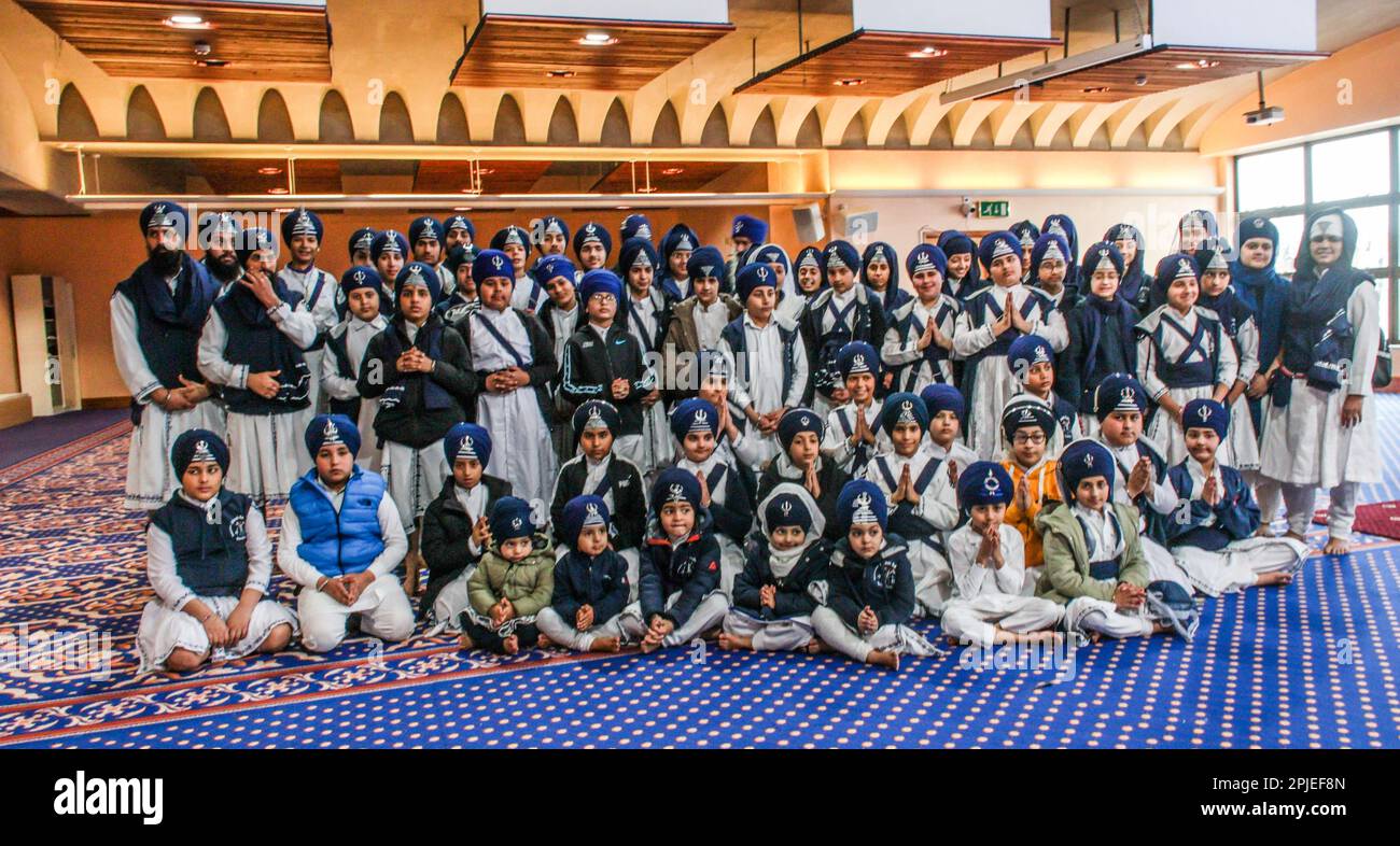 London, UK. 02 Apr, 2023. Sikh Vaisakhi celebrates the birth of the ...