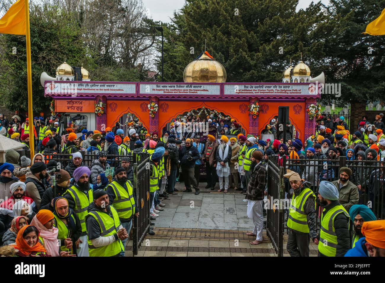 London, UK. 02 Apr, 2023. Sikh Vaisakhi celebrates the birth of the ...