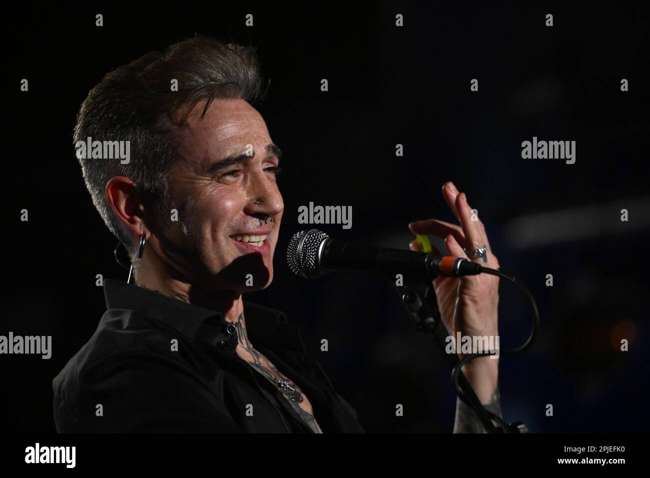 Ciampino, Italy. 01st Apr, 2023. Simone "Hellvis" Salvatori of ...