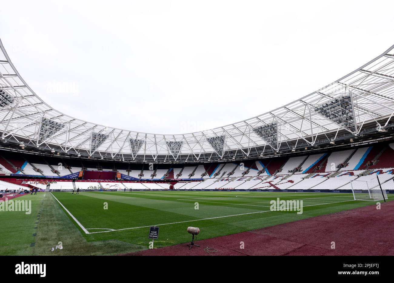 General view inside ground ahead premier league match london stadium hi ...