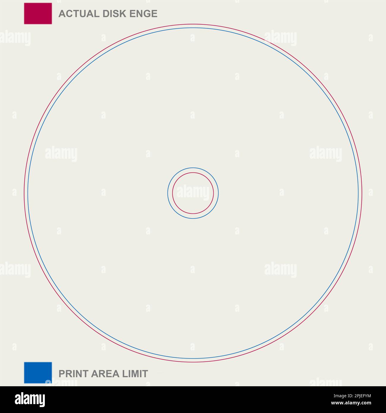 Actual disk ange and print area limit. For presentation layouts and ...