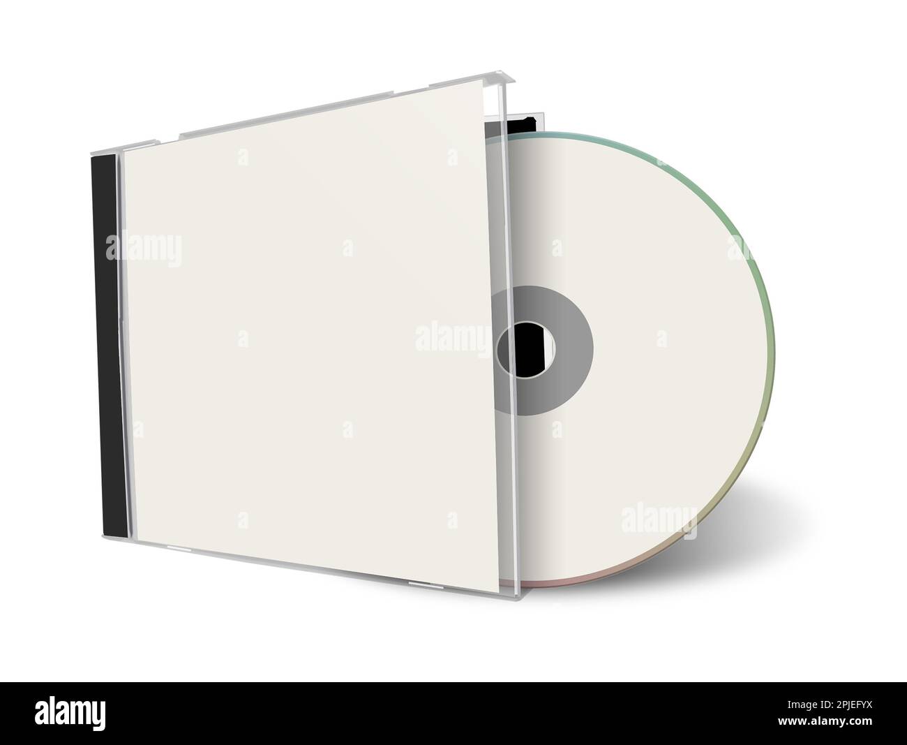 CD or DVD blank template white for presentation layouts and design. 3D ...