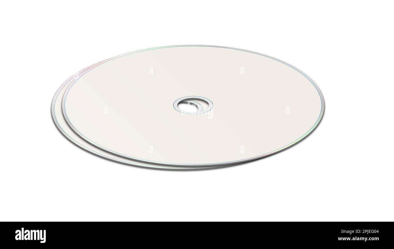 CD or DVD blank template white for presentation layouts and design. 3D ...