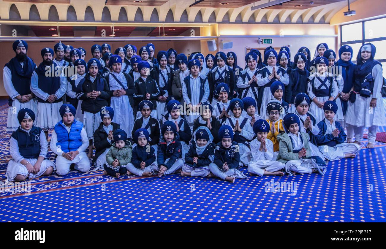 London, UK. 02 Apr, 2023. Sikh Vaisakhi celebrates the birth of the ...