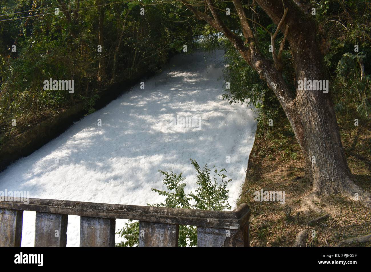 Dumboor hydroelectric project in Tripura with it's waterfall Stock ...