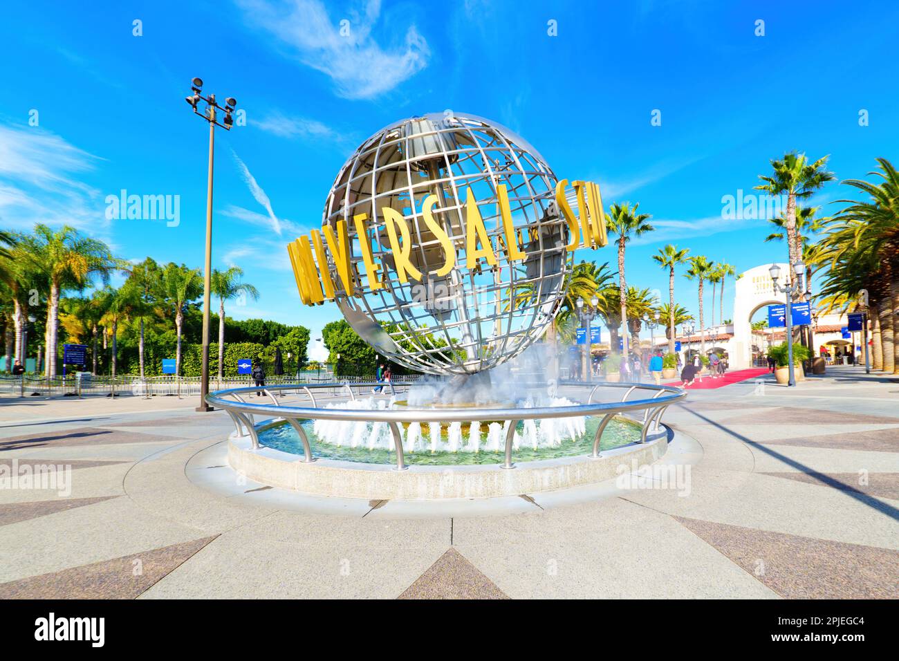 LOS ANGELES, CALIFORNIA - JANUARY 18, 2023: Iconic Universal Studios ...