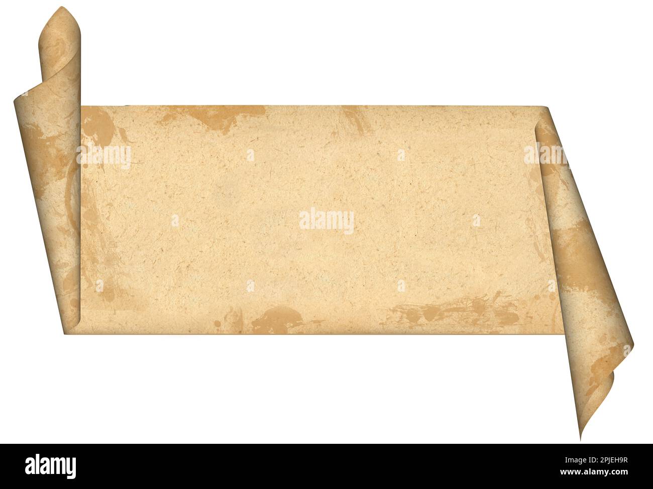 Abstract paper rolls of old, weathered grunge paper with plenty of ...