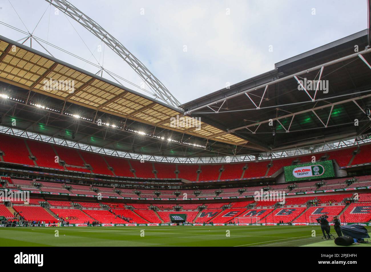 A general view inside of Wembley Stadium ahead of the Papa John's ...