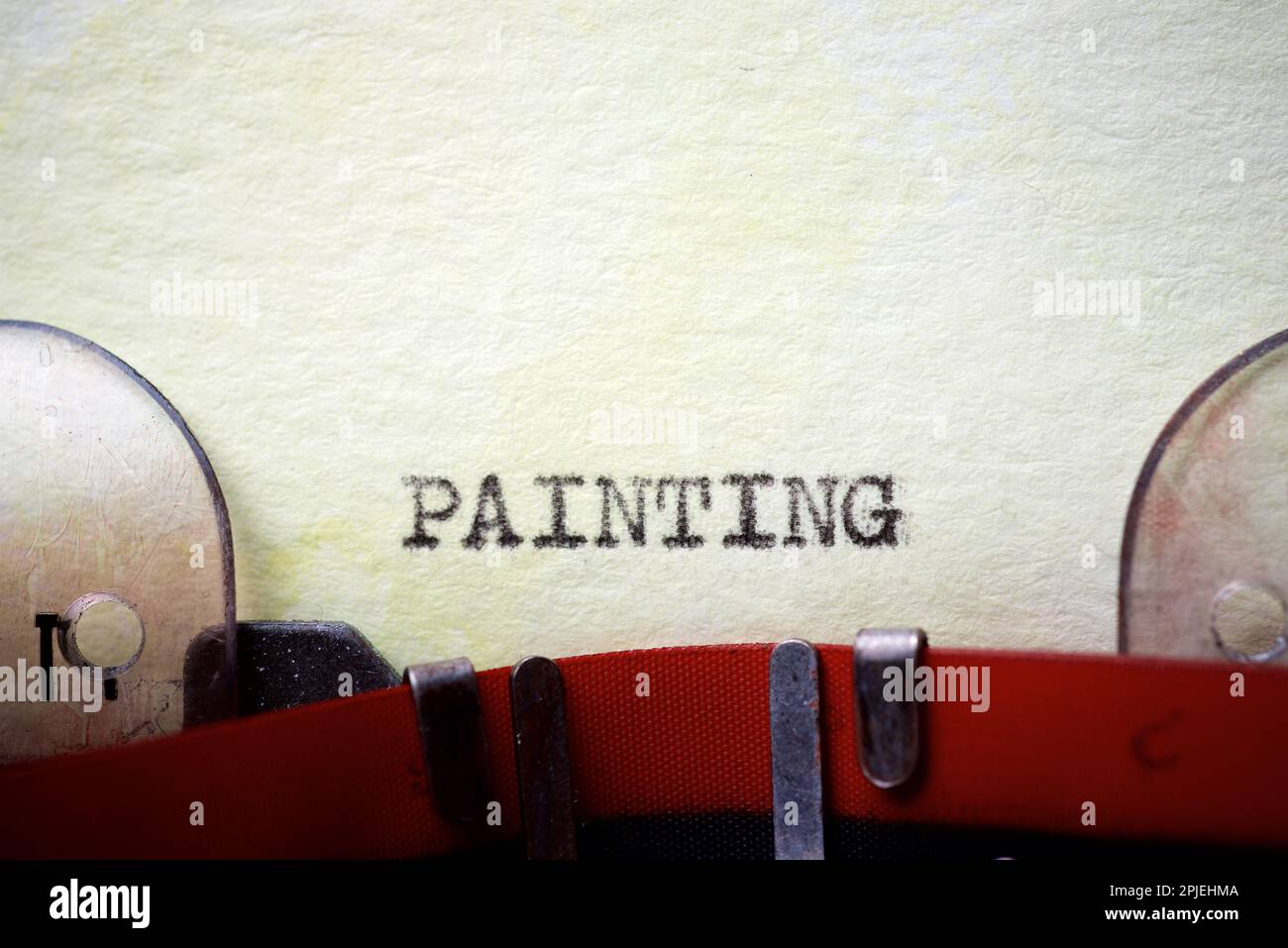 Painting word written with a typewriter Stock Photo - Alamy