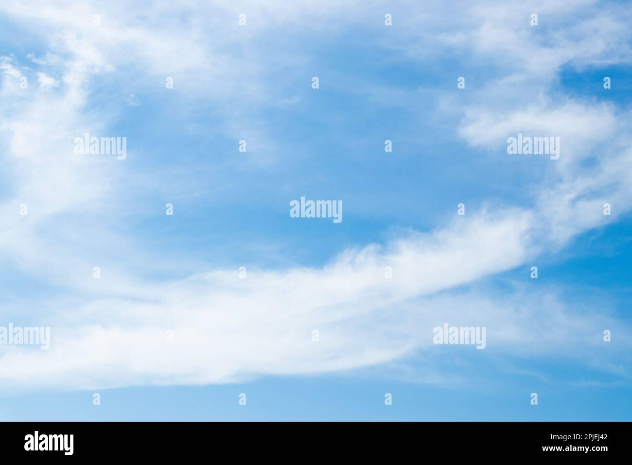 Clear blue color sky with white cloud background Stock Photo - Alamy