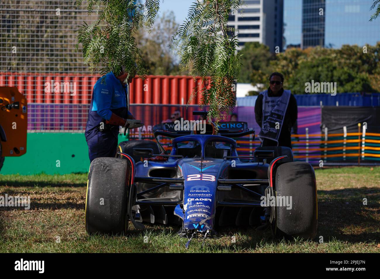 Melbourne, Australia. 2nd Apr, 2023. Car of #23 Alexander Albon (THA ...