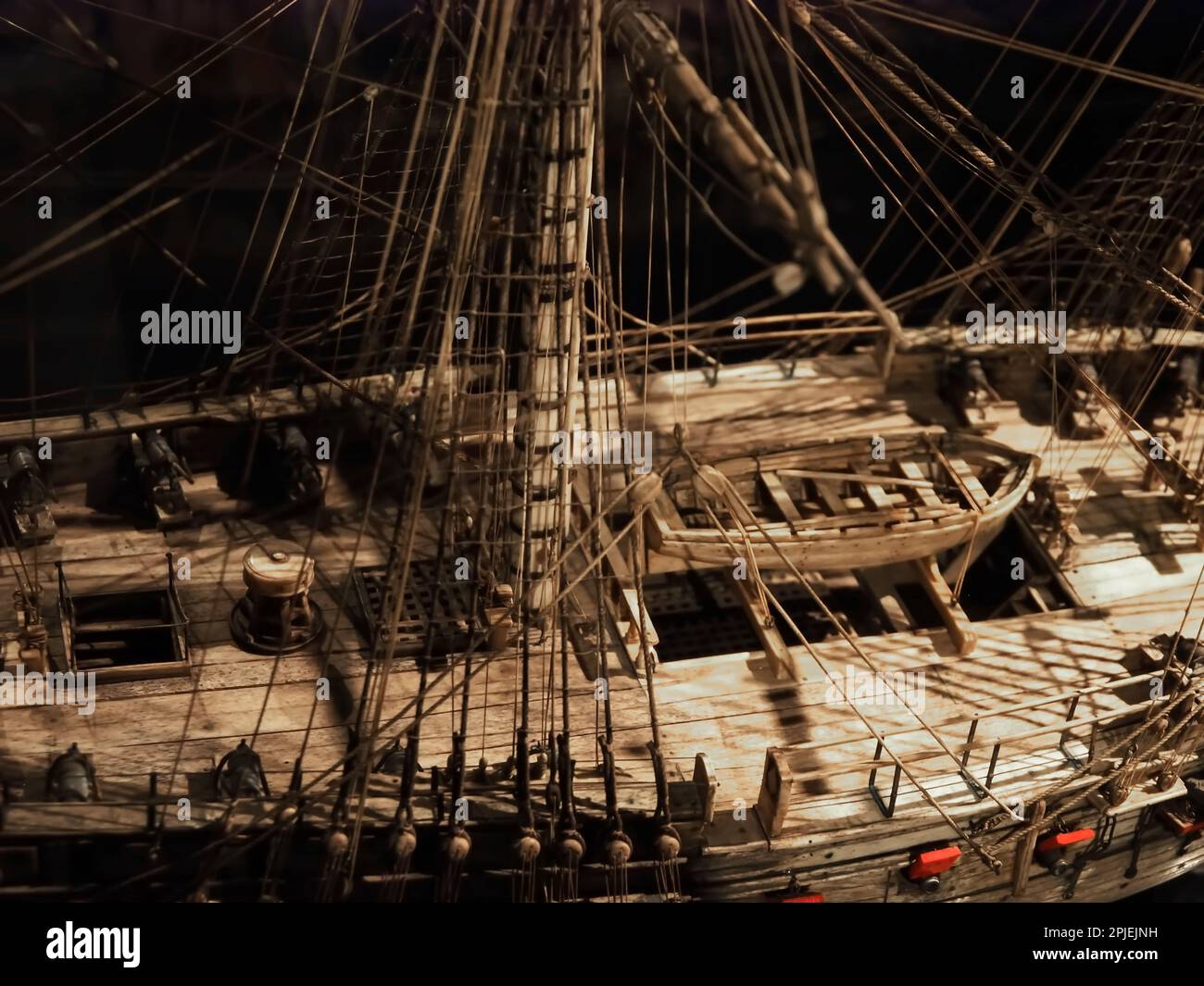 Inside the international Maritime Museum of Hamburg miniature art ships ...