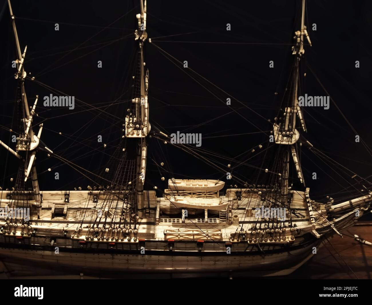 Inside the international Maritime Museum of Hamburg miniature art ships ...