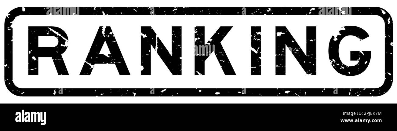 Grunge black ranking word square rubber seal stamp on white background Stock Vector Image & Art ...