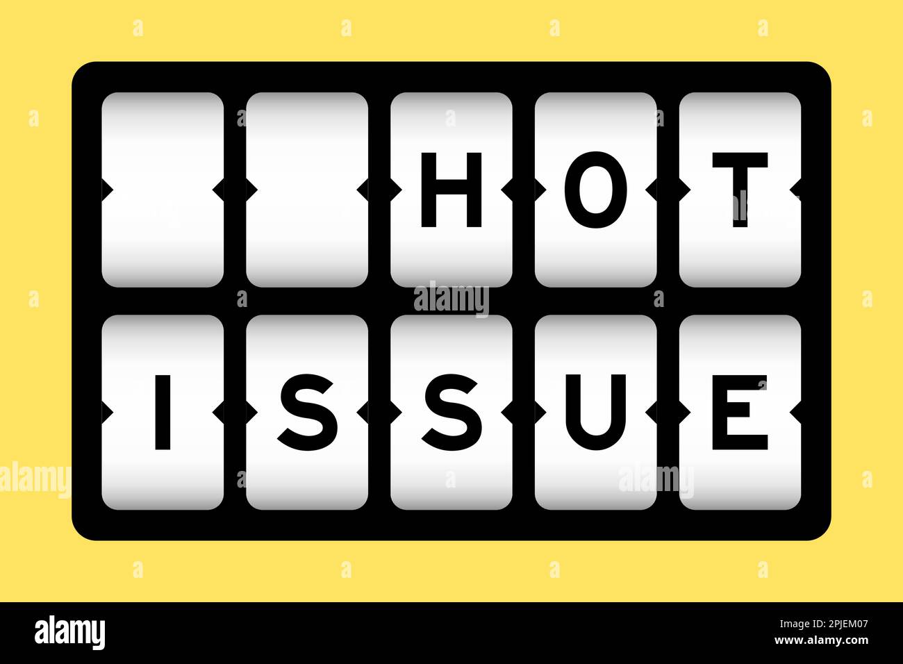 Black color in word hot issue on slot banner with yellow color ...