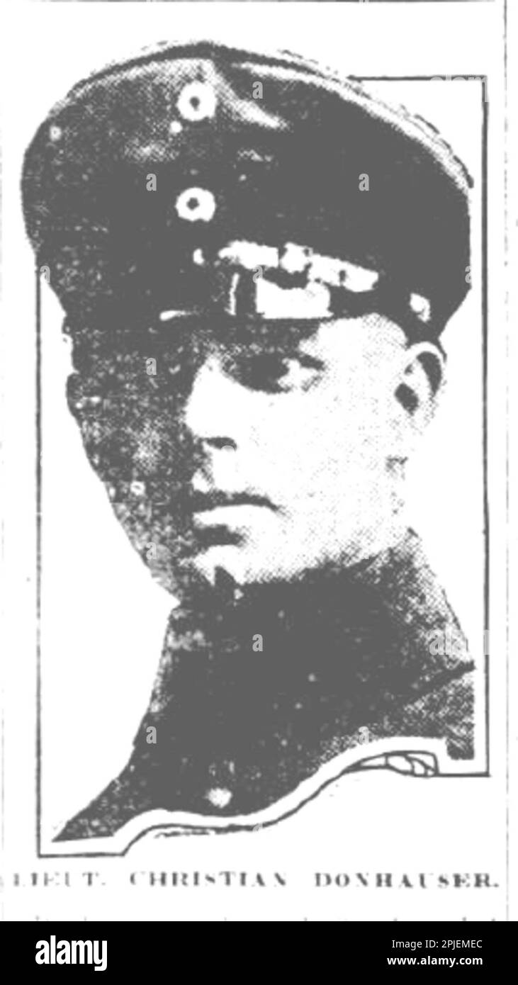Leutnant Hans Christian Friedrich Donhauser Stock Photo - Alamy