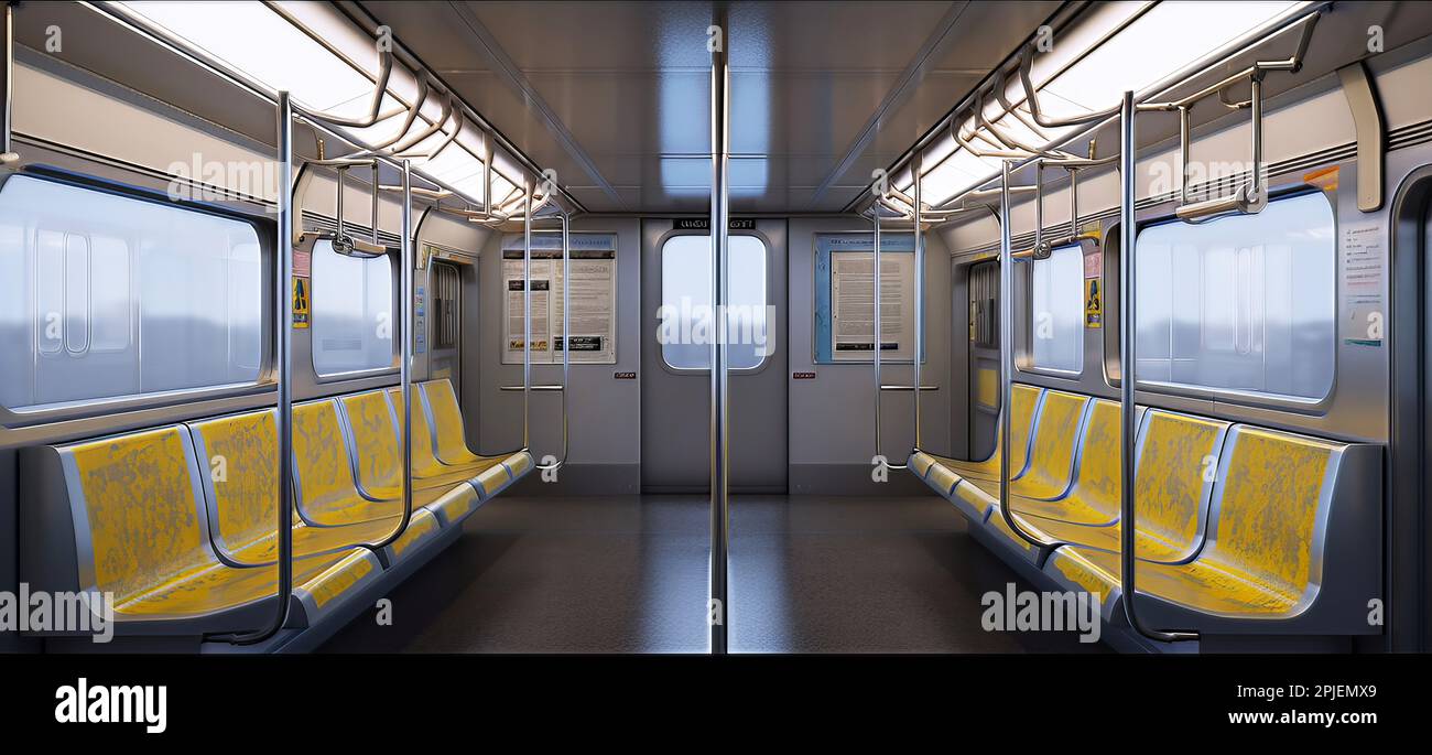 Inside train car illustration hi-res stock photography and images - Alamy