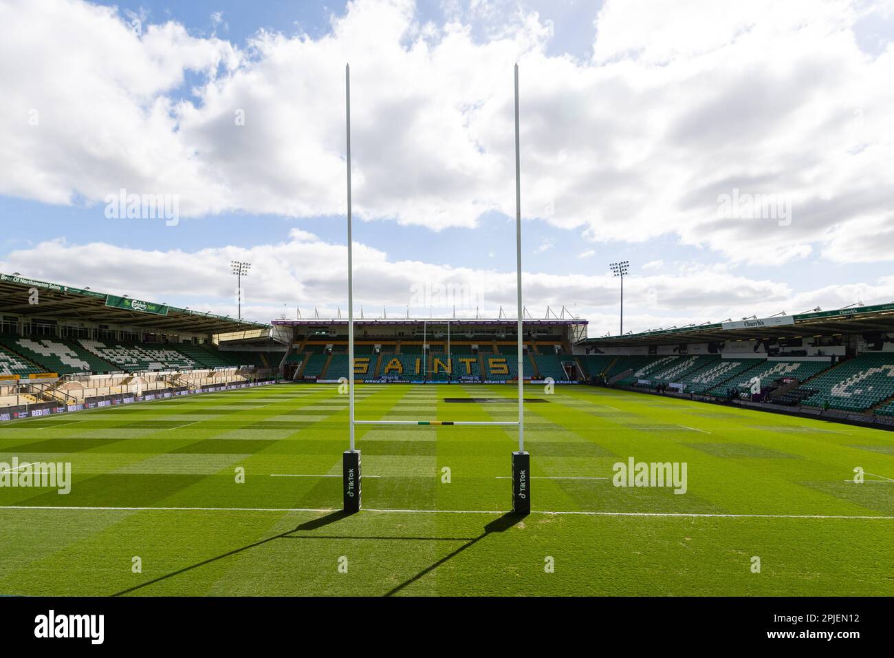 Northampton, UK. 02nd Apr, 2023. A general view of cinch Stadium at ...