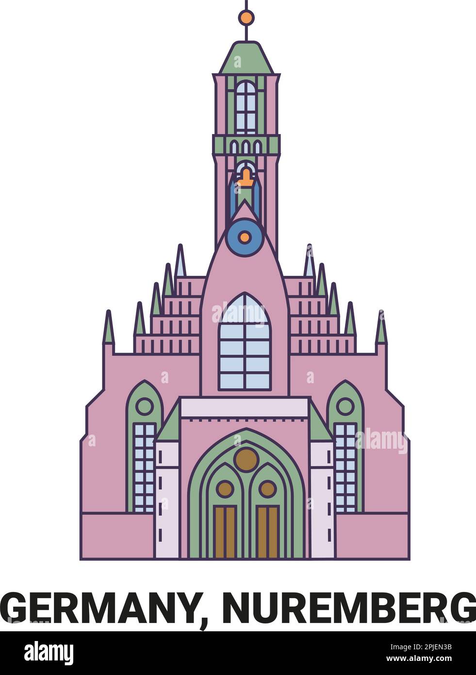 Old nuremberg Stock Vector Images - Alamy