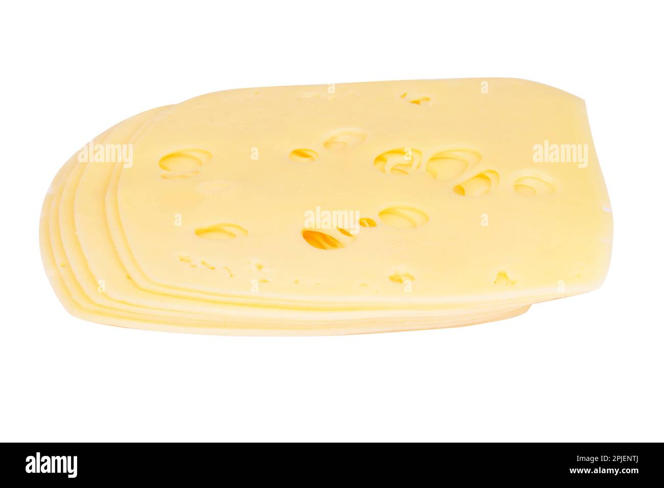 cheese slices isolated on white background cutout Stock Photo - Alamy