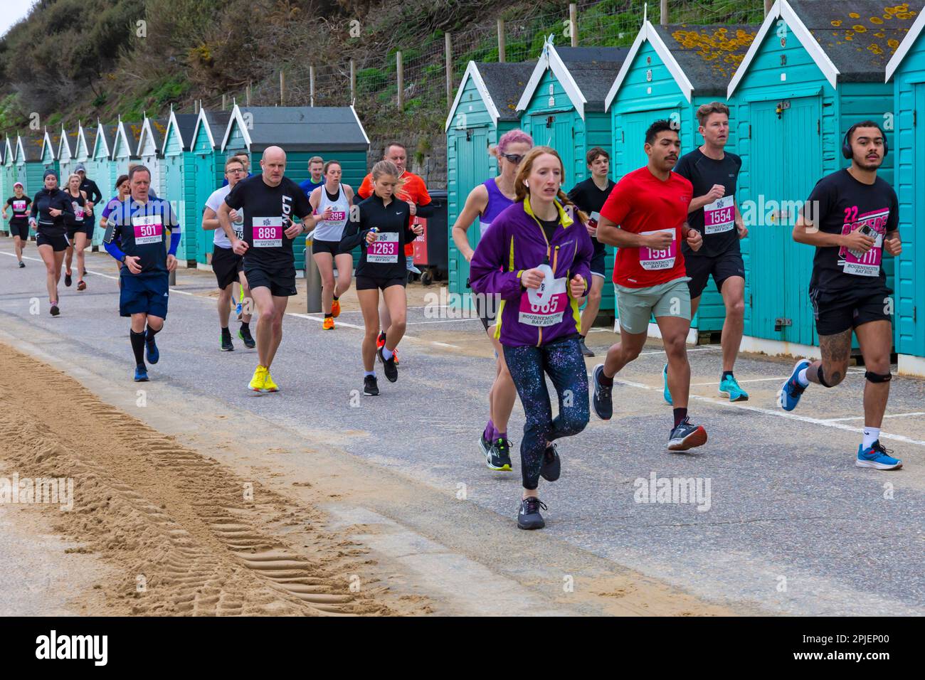 Bournemouth, Dorset, UK. 2nd April 2023. Runners take part in the 40th ...