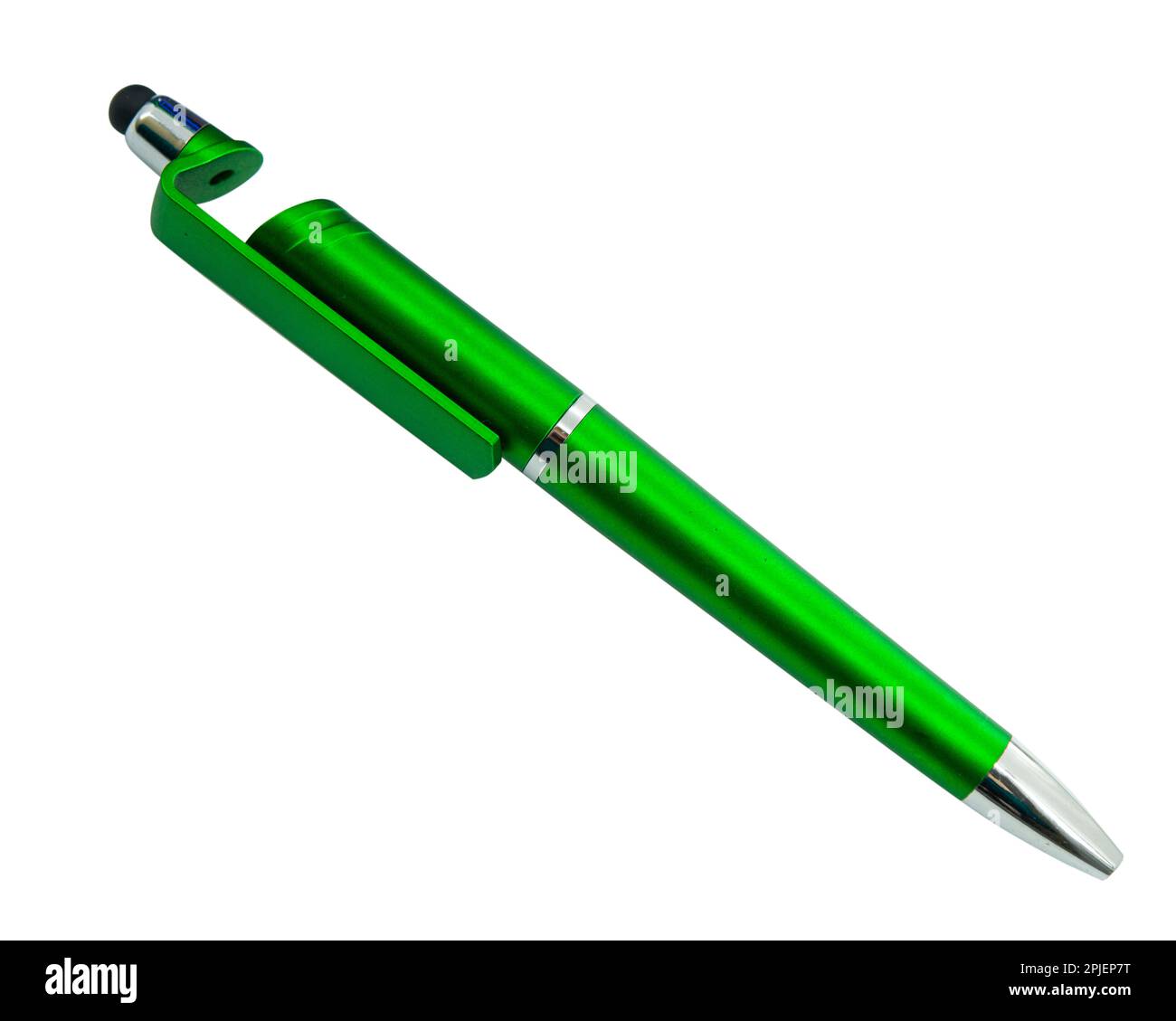 Elegant stylus pen for typing on digital tablets on white background ...