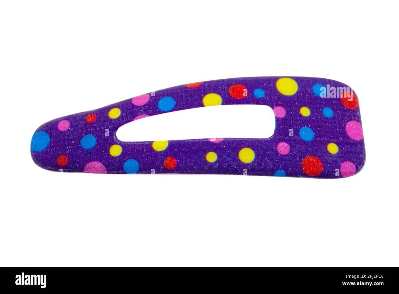 Colored hair clips isolated on white background Stock Photo - Alamy