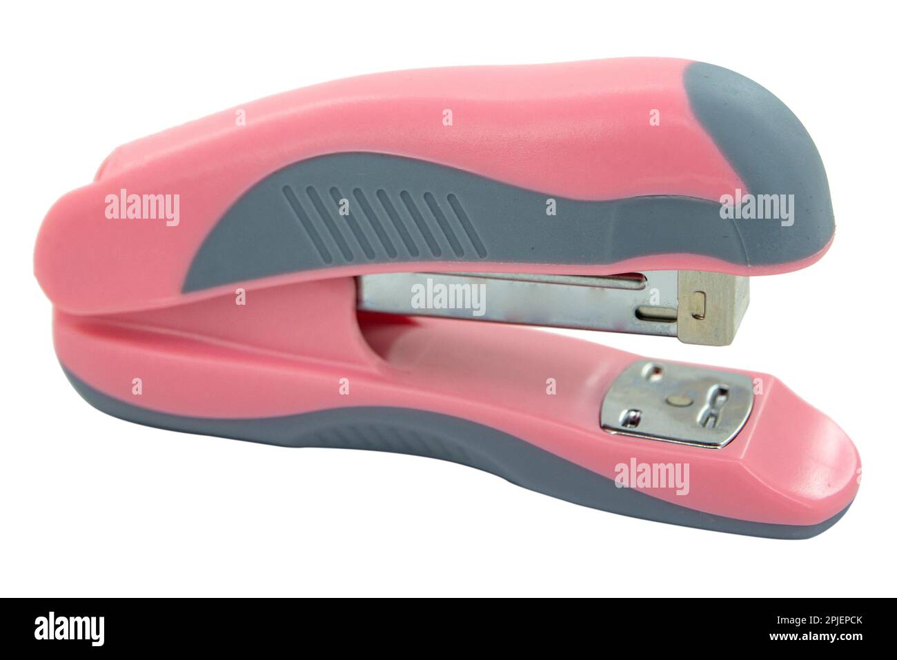 Pink professional stapler isolated on white background Stock Photo - Alamy