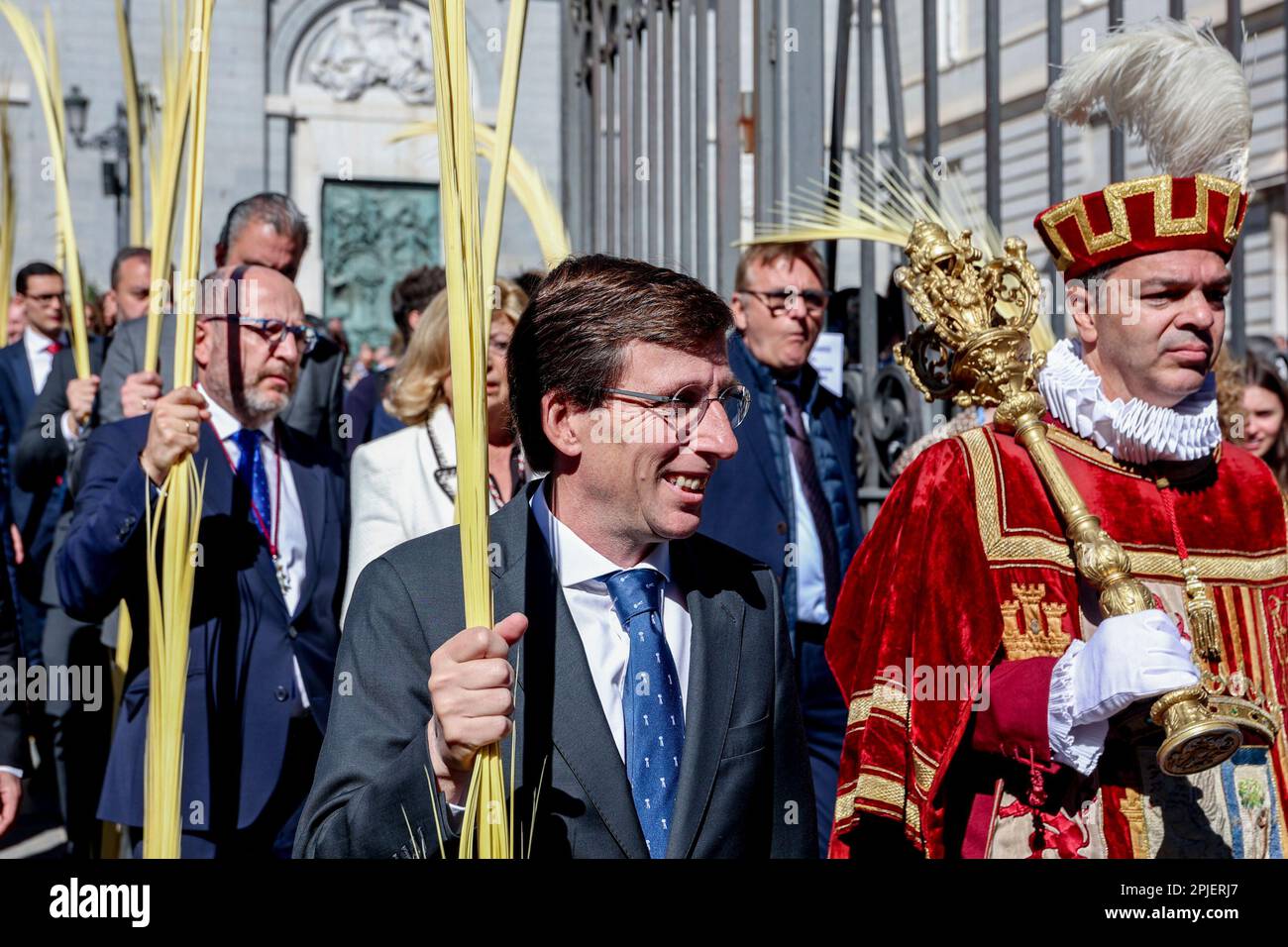 The mayor of Madrid, José Luis Martínez-Almeida, attends the Palm ...